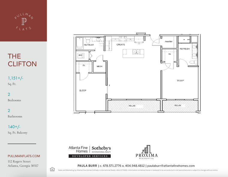 Studios, 1 & 2 Bedroom Condos | Floorplans | Pullman Flats