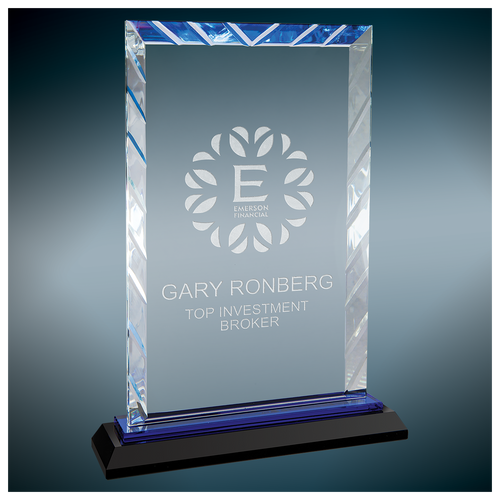 Rectangle Accent Glass Award | Busy Bee Engraving