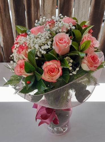 Delicate Pink Roses in Vase | Warringah Florist | Manly Vale