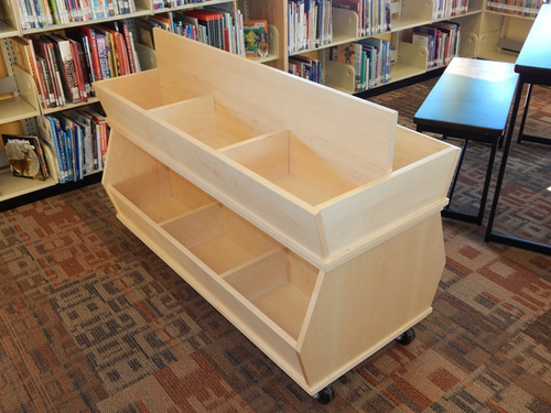 Front Facing Browser Bin | Azar's Woodcraft Inc