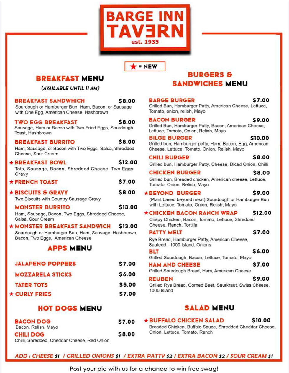 THE BARGE INN TAVERN