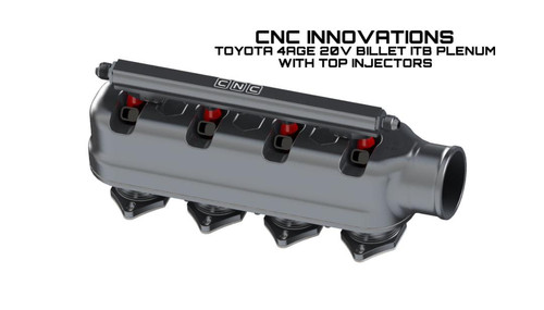 TOYOTA 4AGE 20V BILLET ITB PLENUM WITH TOP INJECTORS | CNC INNOVATIONS