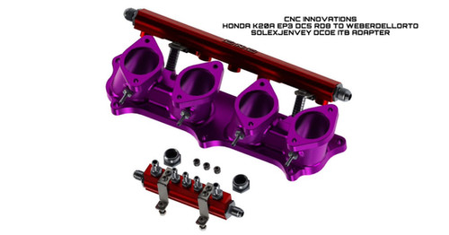 HONDA K20A EP3 DC5 RD8 TO WEBER DELLORTO SOLEX JENVEY DCOE ITB ADAPTER ...