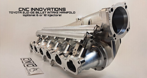 TOYOTA 2JZ-GE DUAL PLENUM BILLET INTAKE MANIFOLD (optional 6 or 12 ...