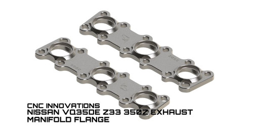 NISSAN VQ35DE Z33 350Z EXHAUST MANIFOLD FLANGE SET | CNC INNOVATIONS