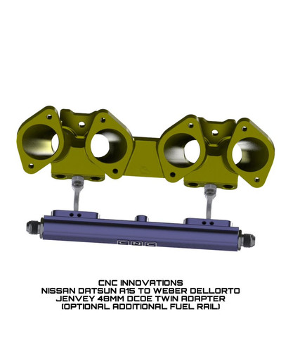 NISSAN DATSUN A15 TO WEBER DELLORTO JENVEY 48MM DCOE TWIN ADAPTER | CNC ...