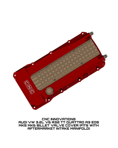AUDI VW 3.2L VR6 R32 TT QUATTRO A3 EOS MK5 MK6 BILLET VALVE COVER (FITS ...