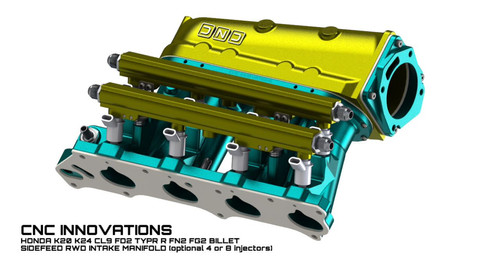 HONDA K20 K24 CL9 FD2 TYPR R FN2 FG2 BILLET RWD INTAKE (optional 4 or 8 ...