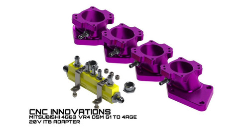 MITSUBISHI 4G63 VR4 DSM G1 TO 4AGE 20V ITB ADAPTER | CNC INNOVATIONS