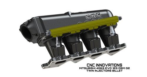 MITSUBISHI 4G63 EVO 1, 2 & 3 DSM G2 TWIN INJECTORS BILLET INTAKE ...