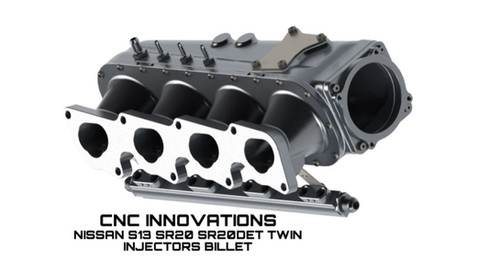 NISSAN S13 180sx 240sx SR20 SR20DET TWIN INJECTORS BILLET INTAKE ...