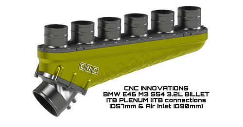 BMW E46 M3 S54 3.2L BILLET ITB PLENUM (ITB connections ID57mm & Air ...