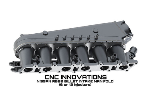 NISSAN RB20 BILLET INTAKE MANIFOLD (6 or 12 Injectors | CNC INNOVATIONS