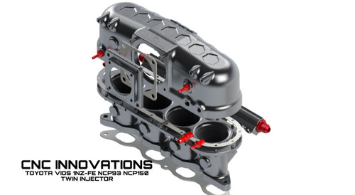 TOYOTA 1NZ-FE NCP93 NCP150 VIOS YARIS TWIN INJECTOR BILLET CENTER -FEED ...