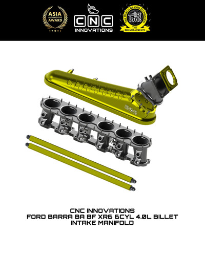 FORD BARRA BA BF XR6 6CYL 4.0L BILLET INTAKE MANIFOLD (optional 6 or 12 ...