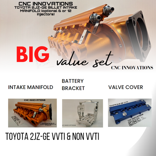 TOYOTA 2JZ-GE VVTI &NON VVTI SET (VALVE COVER & INTAKE MANIFOLD | CNC ...