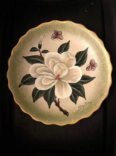 WPI Decorative Magnolia Plate | Treasureel
