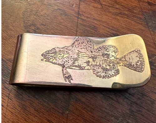 Copper Bottom Cabazon Fish Money Clip. | El Dorado Jewelers