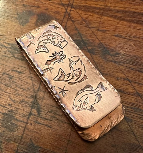 Copper Frankenstein Fish Money Clip. | El Dorado Jewelers