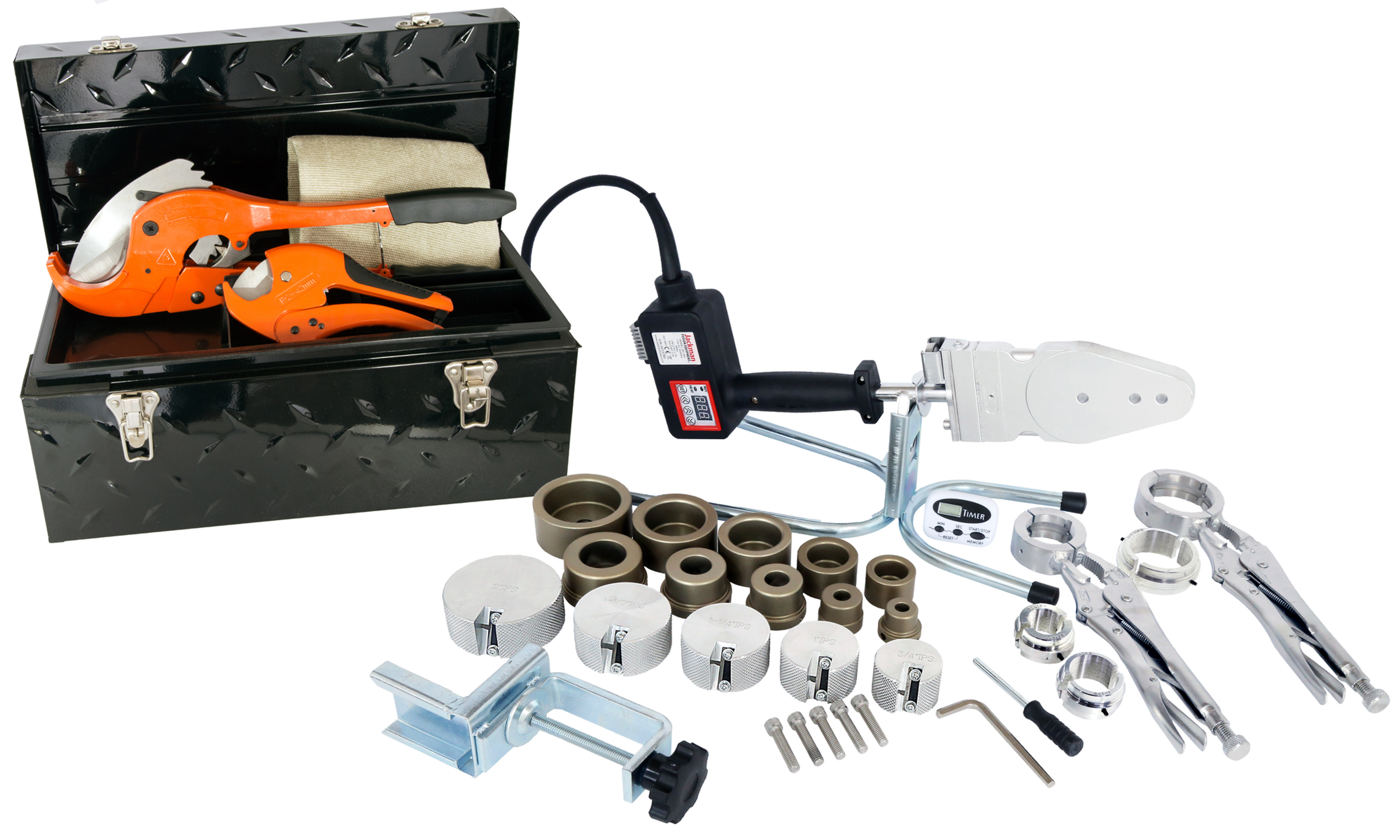 Jackman Fusion | JAC-063 Complete Socket Fusion Set 3/4" IPS - 2" IPS