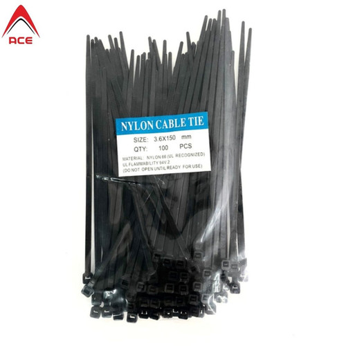IMPA 794851-794870 Cable Tie Self-Locking Plastic (100pcs/pkt) Black ...