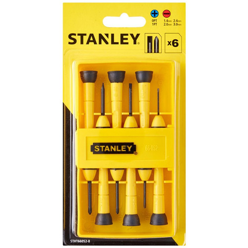 IMPA 612412 Stanley Precision Screwdriver Set 6's Slotted & Philips ...