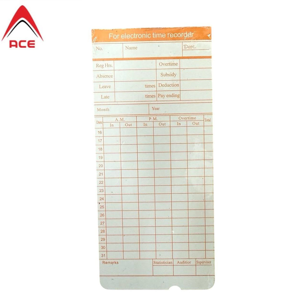 Daily Time Sheet Log Card (100PCSPKT) | Mill Marine Pte Ltd