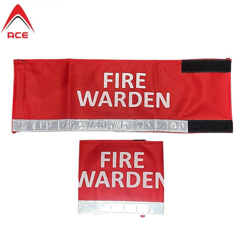 Reflective Arm Band " FIRE WARDEN " (Red) | Mill Marine Pte Ltd