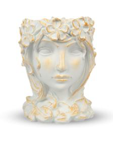 Flora Goddess Bust Pot Gold | Plant The Jungle