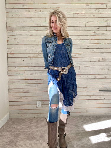 Zoe Deep Denim Lace | surrealistusa