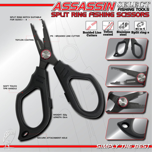 Assassin Select Braid & Split Ring Scissors | Bilimoria Fishing