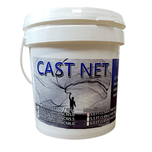 KingFisher Monofilament Cast Net – Lead Weights | Bilimoria Fishing