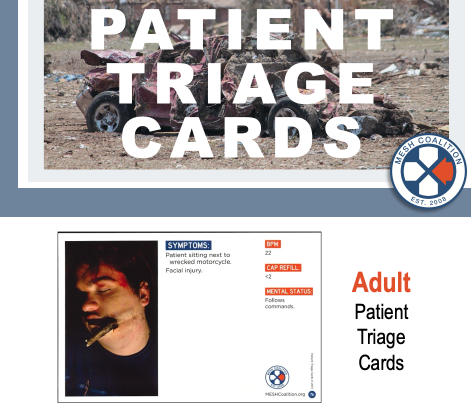 Adult Patient Triage Cards | MESH Coalition
