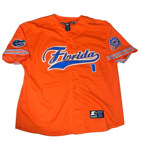 UF Rare Vintage Starter Embroidered Florida Gators Baseball Jersey ...