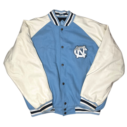 UNC North Carolina Chapel Hill Embroidered Faux Leather Jacket ...