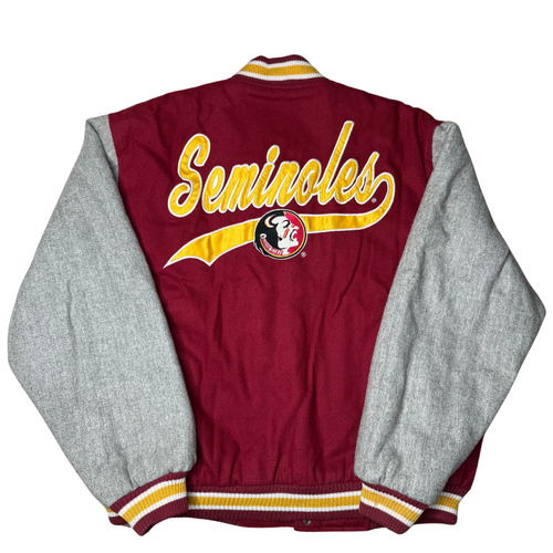 FSU Rare Vintage Seminoles Wool Letterman Embroidered Jacket | Tailgate ...