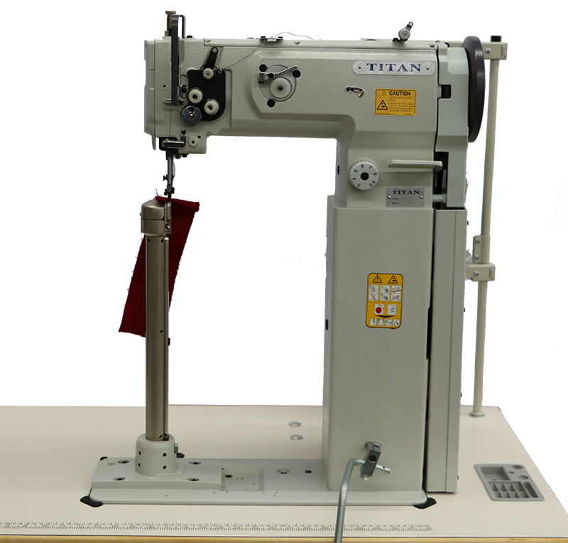 Super high post bed (17"), compound walking foot machine | Titan Sewing ...