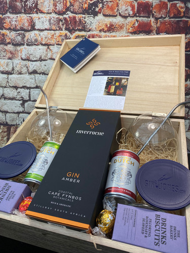 Inverroche 2 Glass Amber Gin Indulgence Hamper | ginandjones