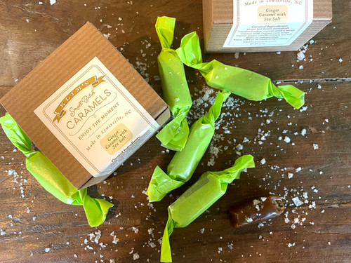 Ginger Caramels with Sea Salt | Klim's Caramels