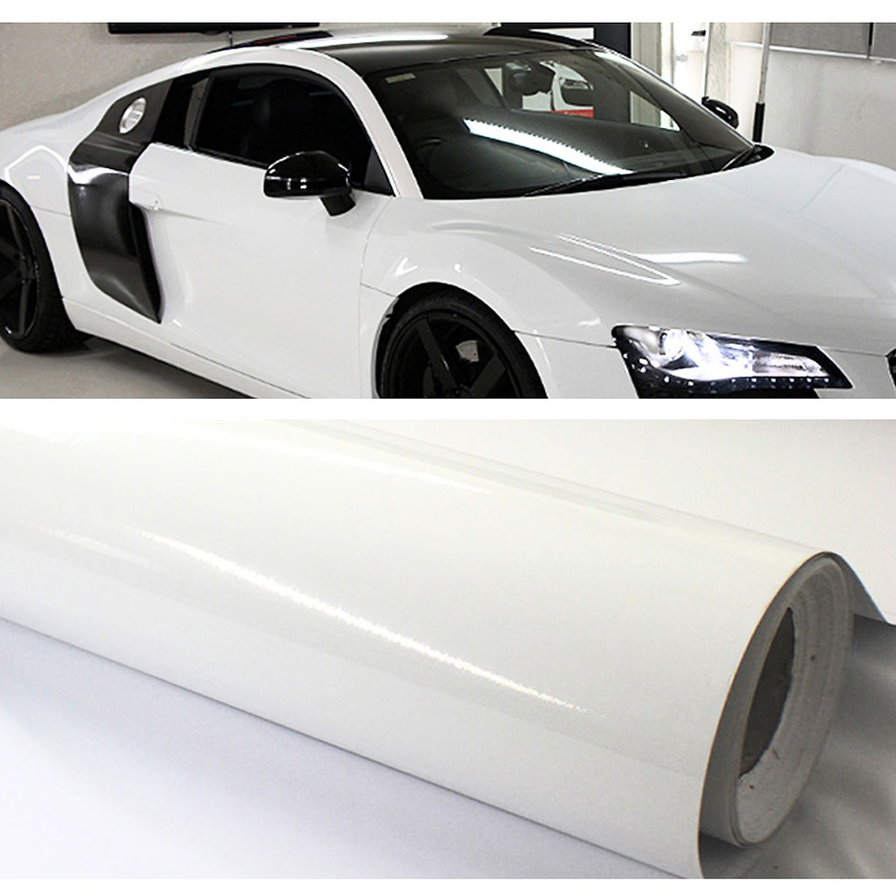 Gloss White Vinyl Wrap for Car / Wall / Furniture / Cabinet | Tint and Wrap