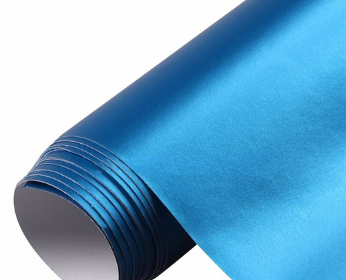 Icy Metallic Matt Sky Blue Air Release Car Vinyl Wrap | Tint and Wrap