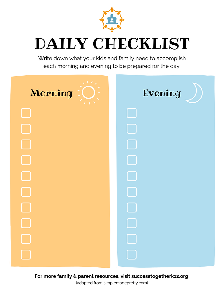 Daily Checklist