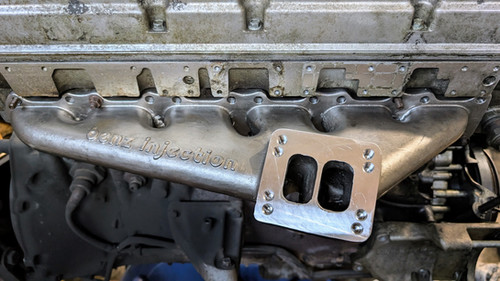 OM606 Stainless Twin-scroll Exhaust Manifold | Benz Injection