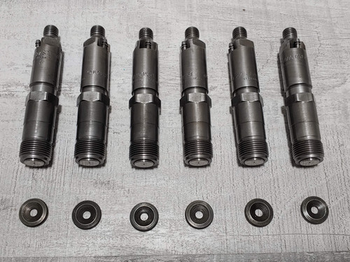 Rebuilt OM606 Turbo Injectors (Set of 6) | Benz Injection