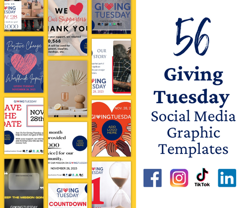 56 Giving Tuesday Social Media Graphic Templates (FB, IG, TikTok ...