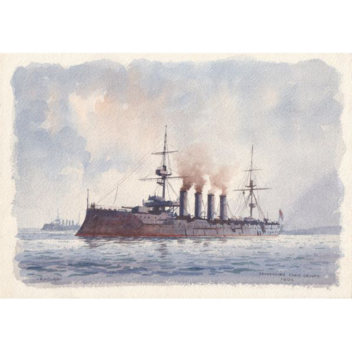 Devonshire Class Cruiser 1904 | Laurence Bagley Art