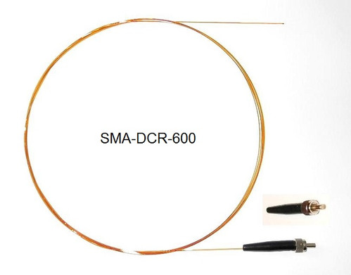 600 micron bare fiber with polyimide coating and Standard SMA connector ...
