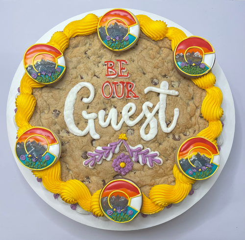 Be our Guest Cookie cake | The Cookie Darling