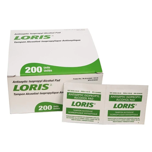 Loris: Antiseptic isopropyl alcohol pad | Vaughan Wheelchair