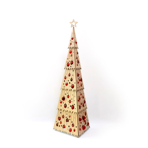 200cm / 79 in Stackable wood Christmas Tree - 5 units | ardeola